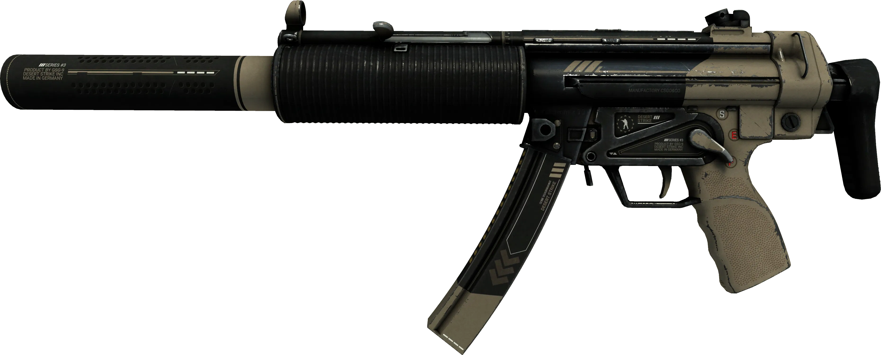 Buy MP5-SD | Desert Strike (Well-Worn) | SkinBaron