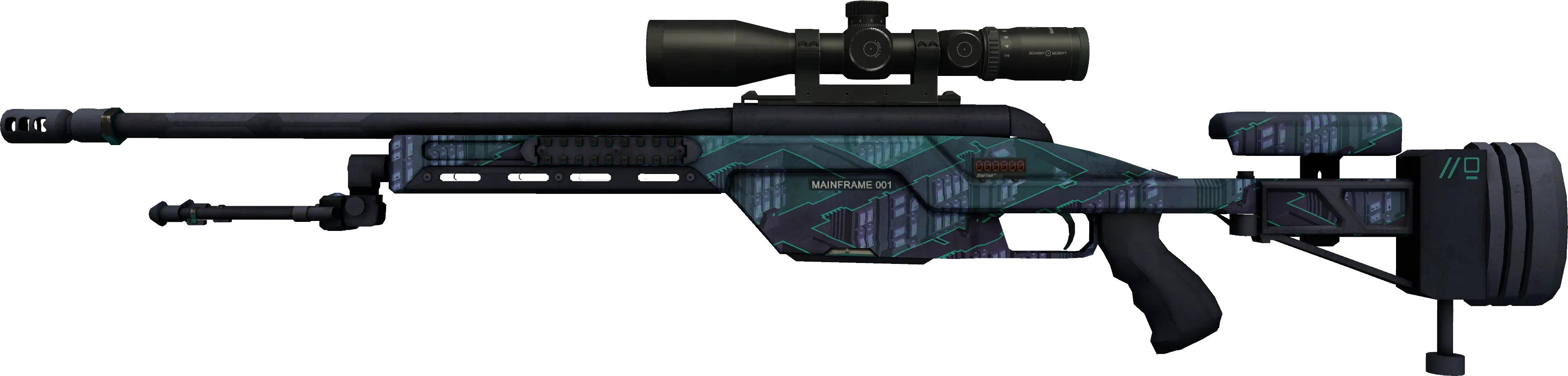 Buy StatTrak™ SSG 08 | Mainframe 001 (Battle-Scarred) | SkinBaron